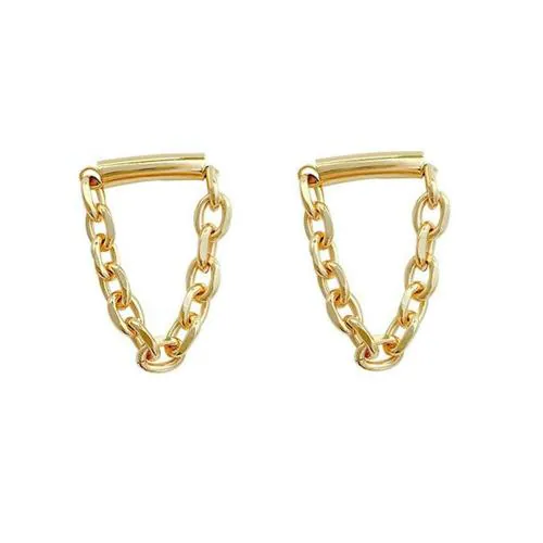 Buy Kairangi by Yellow Chimes Gold Metal Interlinked Chain Dramatic ...