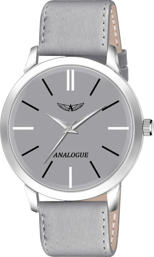 Buy ANALOGUE Ultra Slim Analog Grey Dial and Strap Watch for Men (ANLG ...