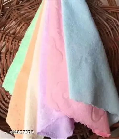 Buy GESPUNAH (Pack of 4) Striped SUPER SOFT MICROFIBER HANDKERCHIEF ...