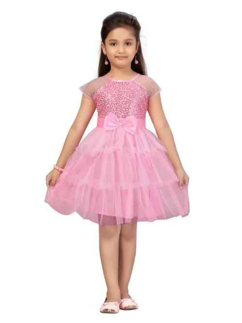 Aarika Girls Pink Colour Frock - JioMart