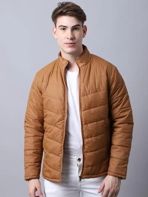 Buy PERFKT-U Men,s Tan Solid Puffer Jacket Online at Best Prices in India - JioMart.