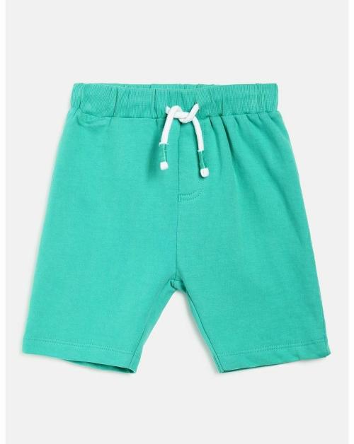 Buy MINI KLUB Kids Boys Core Green Knit Shorts Online at Best Prices in ...