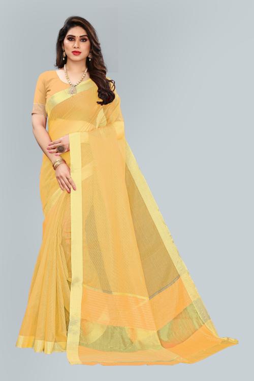 Buy SAREYA VEELA Lugade Women Pink Striped Art Silk Sarees Online at ...