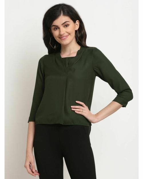 Buy La Zoire Pleated Formal High-Low Top Online at Best Prices in India ...