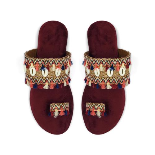 Buy Sayera Red Flat Sandal For Girls & Women Online at Best Prices in ...