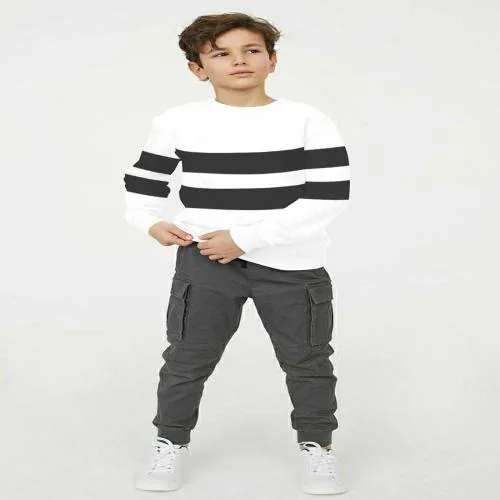 Buy LONDON CAPITAL Boy's Regular Fit Cotton Blend Full Sleeve T-Shirt ...