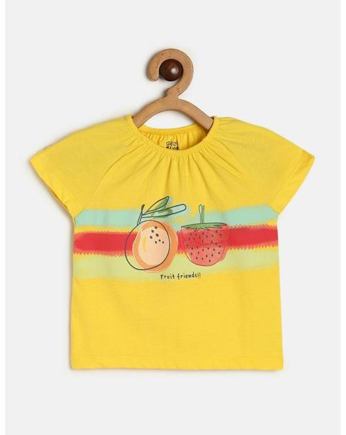 Buy MINI KLUB Baby Girls Yellow Top Online at Best Prices in India ...