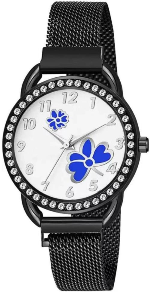 Buy Bolun Analog Blue Dial Black Strap Watch For Women Online at Best ...