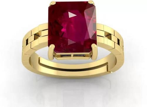 Buy Chopra Gems & Jewellery Brass Ruby Manik Ring (Men and Women ...