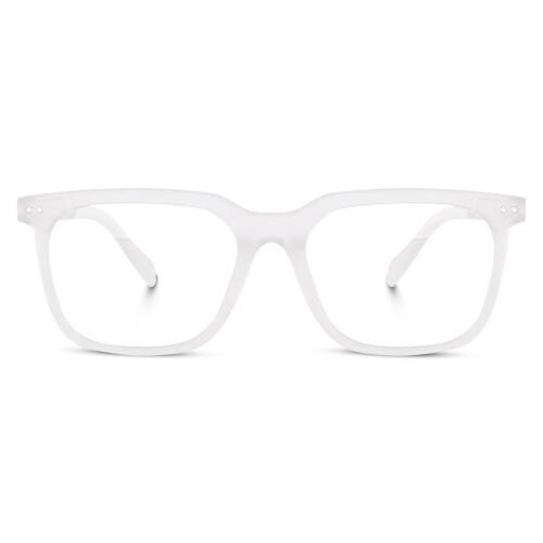 Buy SunglassesMart Emiltus Square White Spectacle Frame For Men And ...