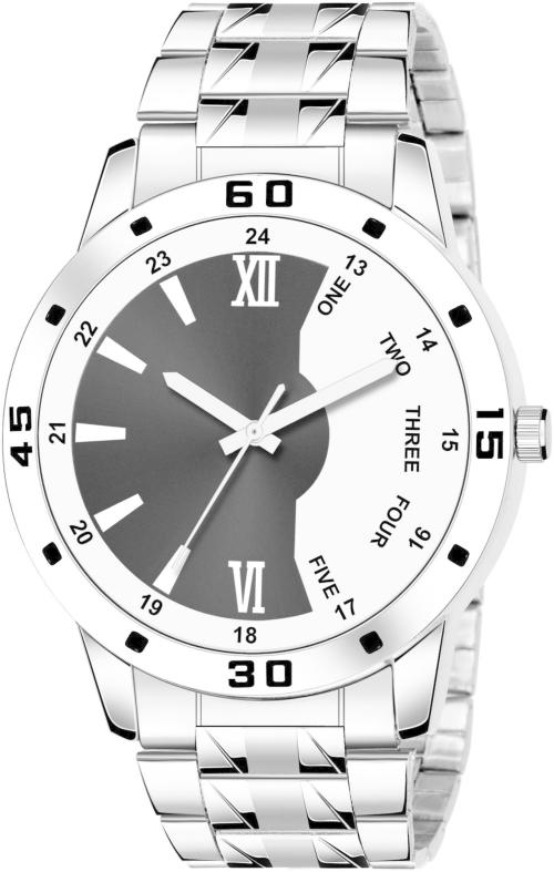 Buy ZANQUES Analog Black Dial Silver Strap Watch For Men Online at Best ...