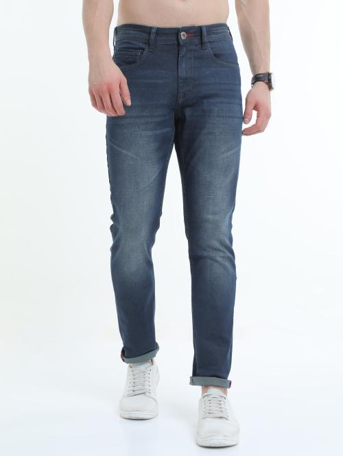 Buy TRIGGER Men Slim Fit Stone Mid Blue Jean Online at Best Prices in ...