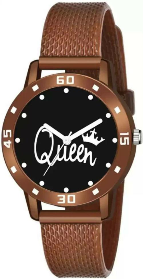 Buy Bolun Analog Black Dial Brown Strap Watch For Women Online at Best ...