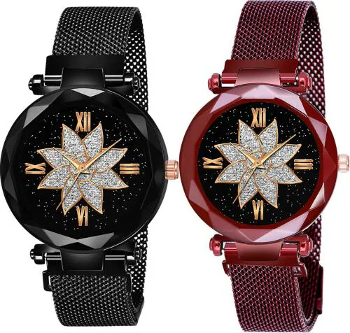 Buy DAINTY Multi-color Dial Multi-color Strap Analog Watch For Women ...