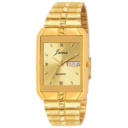 Buy Jainx Golden Premium Analog Watch - For Men Online at Best Prices ...