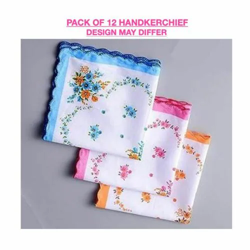 Buy BADLOOK LADIES & GIRLS COTTON HANKY WITH BEAUTIFULL FLOWER PRINT ...