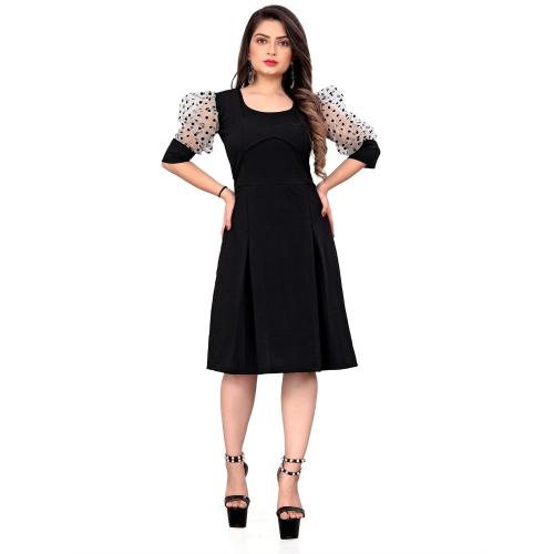 Buy C.J FABRICS Women Bodycon Black Cotton Dress Online at Best Prices in India - JioMart.