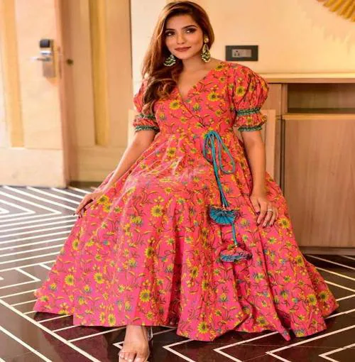 Buy MARUTI FASHION EMNRODERED ATTRACTIVE PARTY DRESS REGULAR FIT AND ...