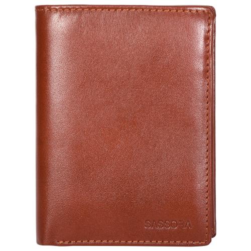 Buy Sassora Genuine Leather Brown RFID Protected Large Notecase(Brown ...