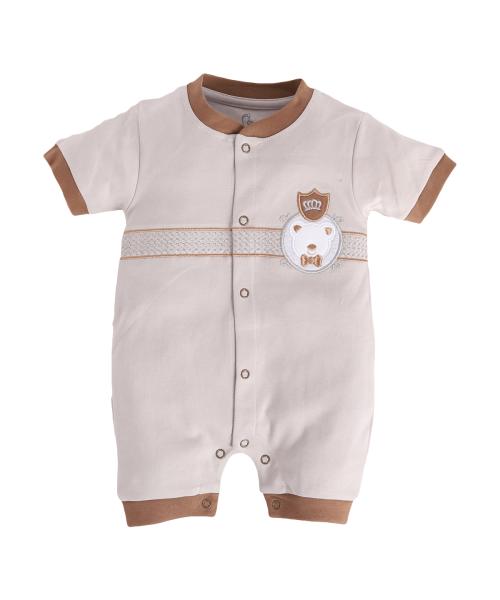 Buy Baby Go Designer Half Sleeve Romper For Baby Boys(3-6M,GREY) Online ...