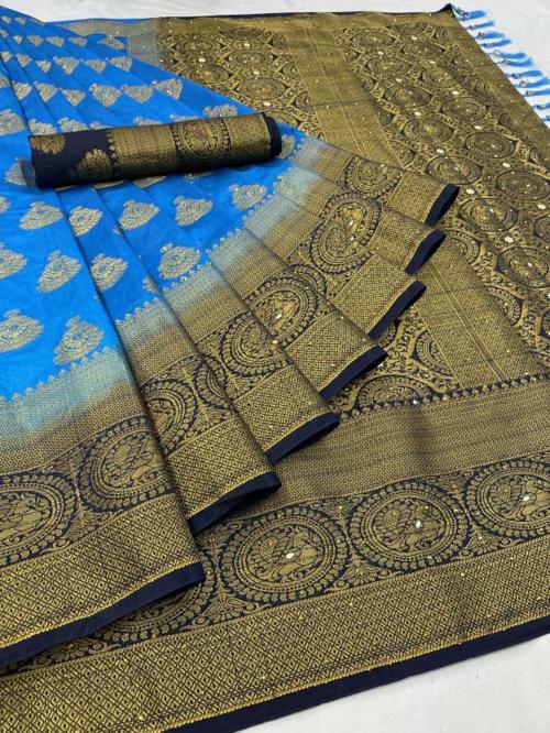 Buy Mansh the stylo..Women Light Blue, Dark Blue Striped Jacquard ...