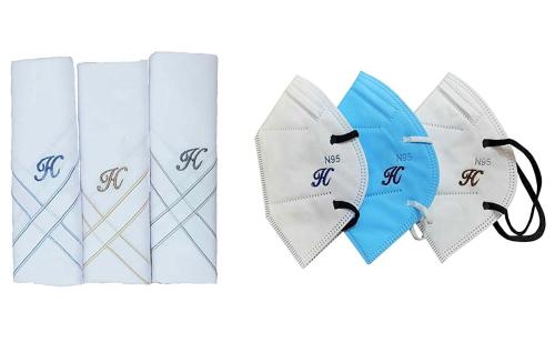 Buy Antonia Handkerchief With Face Mask (Pack Of 6) Online at Best ...