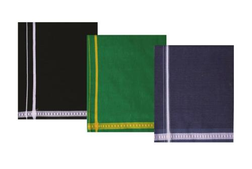 Buy TAVASU Pentex Swamy 02m Colored Cotton Dhoti -Pack of 03 Dhotis of ...
