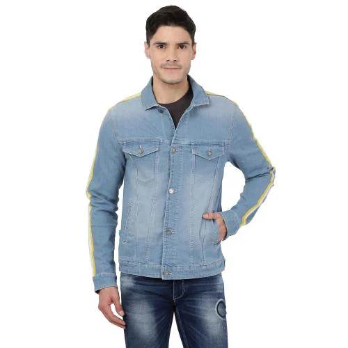 Buy Llak Jacket Men Slim Fit Stretchable Denim-Jacket-M Online at Best ...