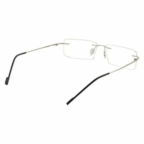 Buy Magjons Silver Rimless Rectangular Spectacle Eye Wear Frame For Men ...
