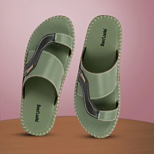 Buy Beet Looks Men's Synthetic Leather Flip Flop Stylish Slipper With ...