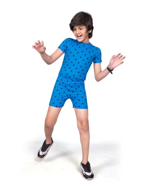 Buy Pepp N Hagg Boys T Blue All Over Printed 100 Percent Cotton T-Shirt ...