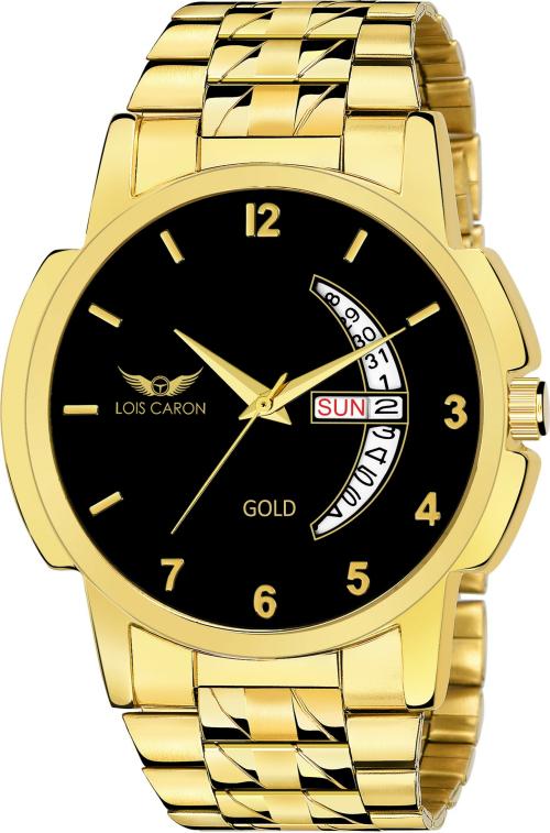 Buy LOIS CARON LCS-8464 ORIGINAL GOLD PLATED DAY & DATE FUNCTIONING ...