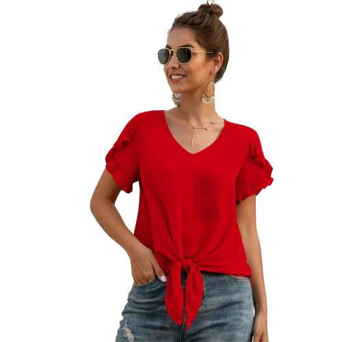 Buy Taggd Casual Top Women Red Top for Women l Top for Girls l Girls ...