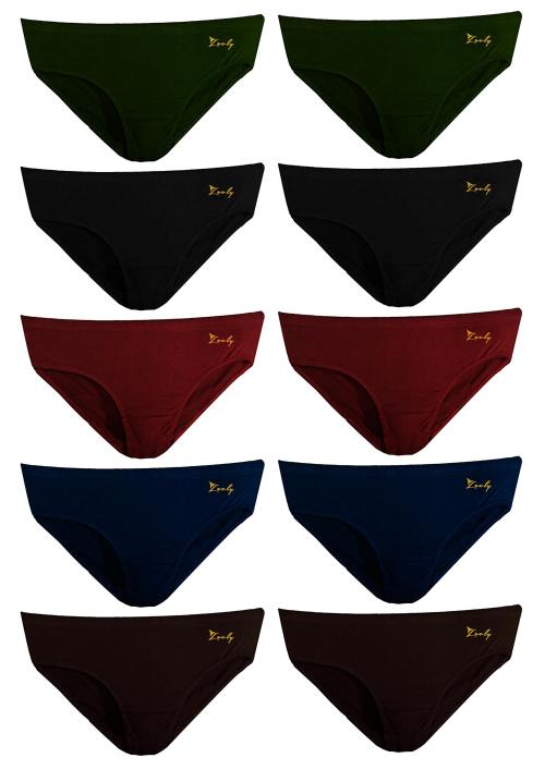 Buy Hap Women Multicolor 100% Cotton Pack Of 10 Plain Panty_4XL Online ...