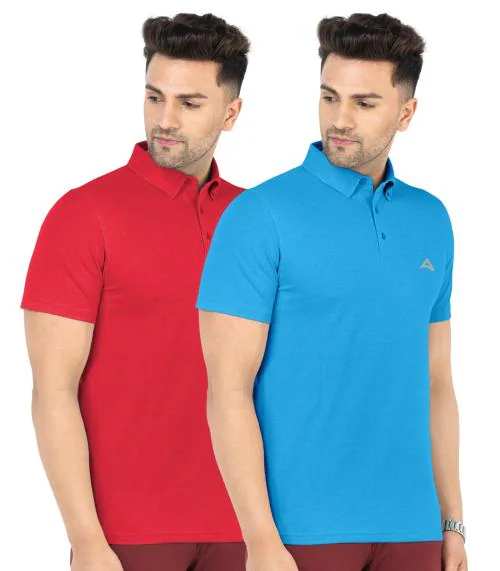 Buy Skipper Men's Pure Cotton - Multi colored Men's Red and Blue Combo5 ...