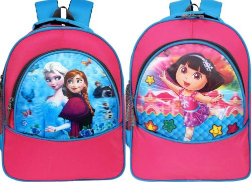 Buy Bayo Dark Blue | Polyester | Dora & Frozen School Bag | Pack Of 2 ...