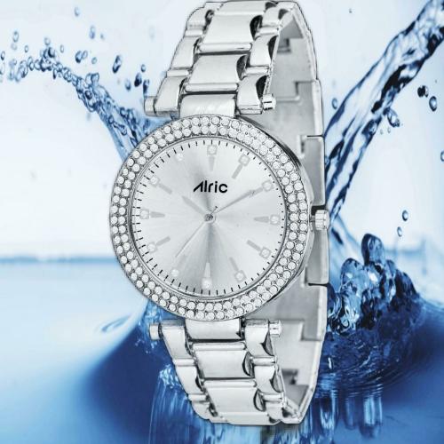 Buy ALRIC Silver Analog Silver Dial Silver Strap Watch for Women ...