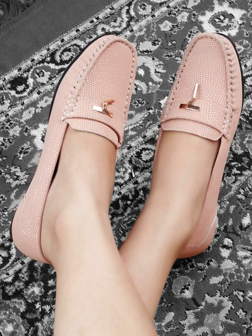 Buy Mr. Wonker Pink Party Wear Loafers for Women Online at Best Prices ...
