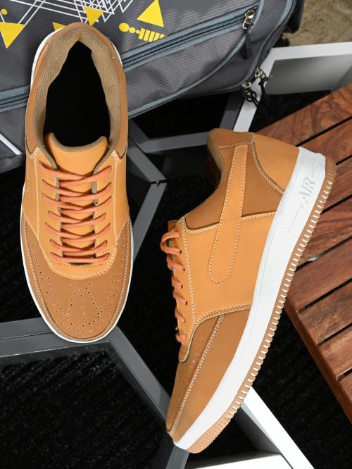 Buy MR.WONKER Designer Casual Sneaker Shoes for Men (BROWN) Online at ...