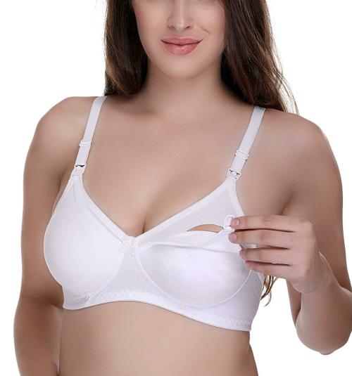 Buy SONA Women's Cotton Full Cup Nursing Maternity Non-Padded Bra Online at Best Prices in India ...