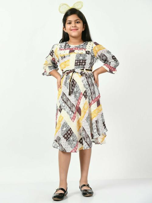 Buy Bella Moda Girls Printed Full Sleeve Casual Wear Dress Online at Best Prices in India - JioMart.