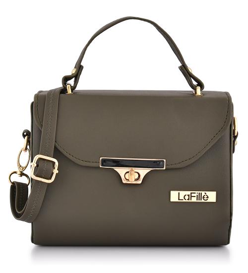 Buy LaFille DGN319 Women's Hand Messenger Bag (Olive) Online at Best ...