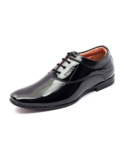 Buy Advick Black Patent Formal Shoes For Men Lace Up WC-A-JP62-BLK-10 ...