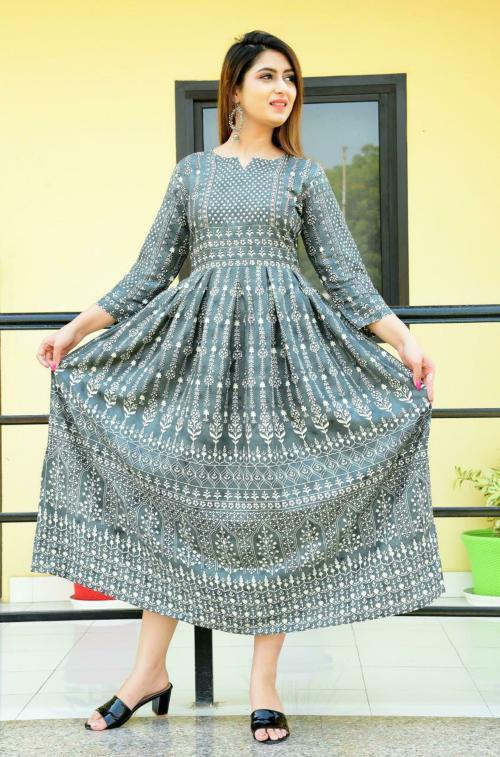 Buy AO SERVICES Women Rayon Floral Kurta Online at Best Prices in India - JioMart.