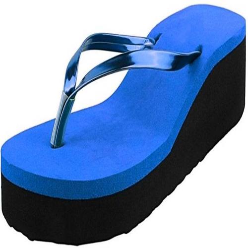 Buy Footspring Girls Flip Flop Slippers (Blue) Online at Best Prices in ...