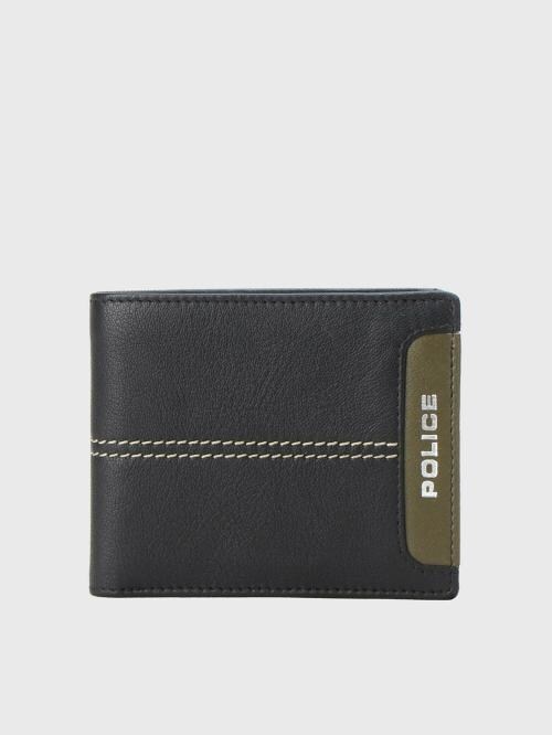 Buy Police Black Leather Two Fold Men Wallet Online at Best Prices in ...