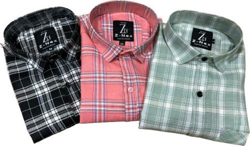 Buy TMF THE MEERU FASHION Men Checkered Casual Multicolor Shirt Online ...