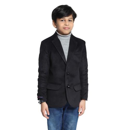 Buy TAHVO Boys black velvet blazer Online at Best Prices in India ...