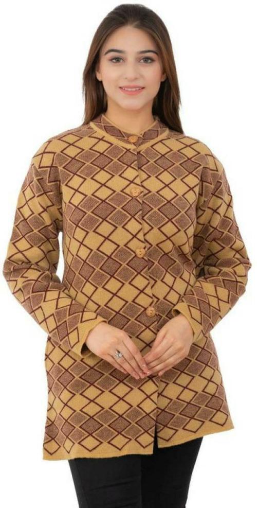 Buy Loglo Women Multicolor Checkered Acrylic Blend Sweater - L Online ...