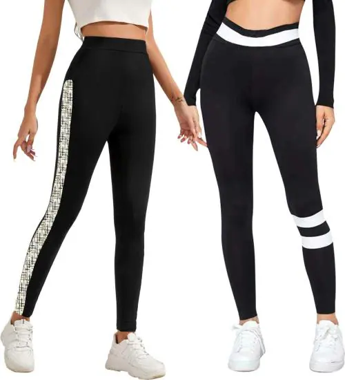 Buy ALISBA Women Multicolor Solid Lycra Blend High Rise Jeggings (L ...